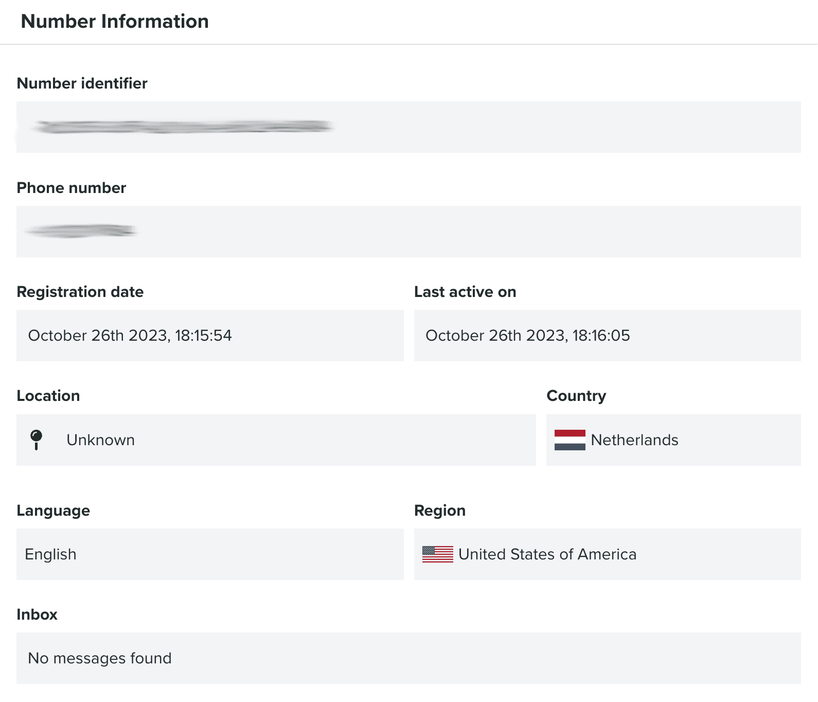 SMS Numbers | Audience | Guides | Notificare Docs